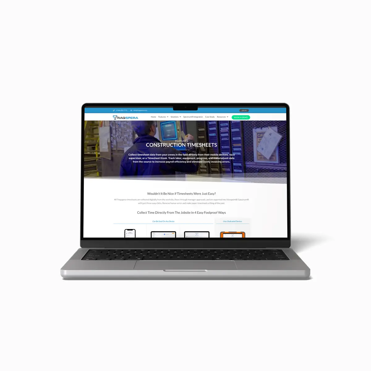 Full-Service Marketing & CMO Duties for Traqspera Construction